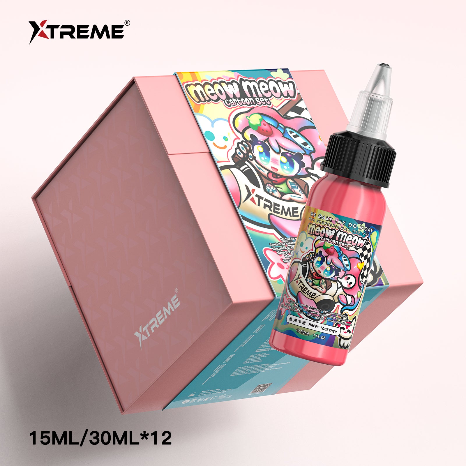 Xtreme Ink-Meow Meow Cartoon Set | Signature Tattoo Ink Colors ...